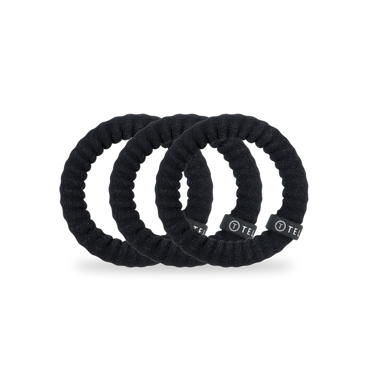 TELETIES | Small Nylon Hair Ties {Jet Black} – Kelly Fields Boutique