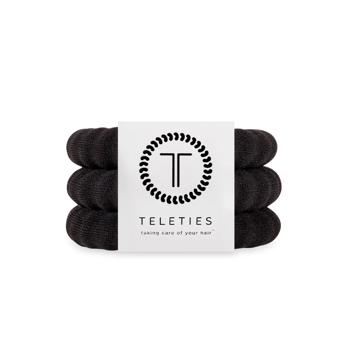 TELETIES | Large Nylon Hair Ties {Jet Black} – Kelly Fields Boutique